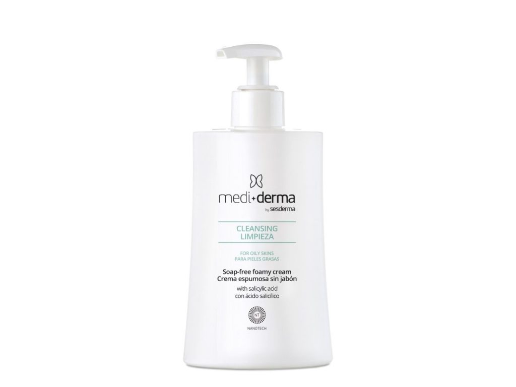 Medi+derma Crema Espumosa Sin Jabon Pieles Grasas 200ml